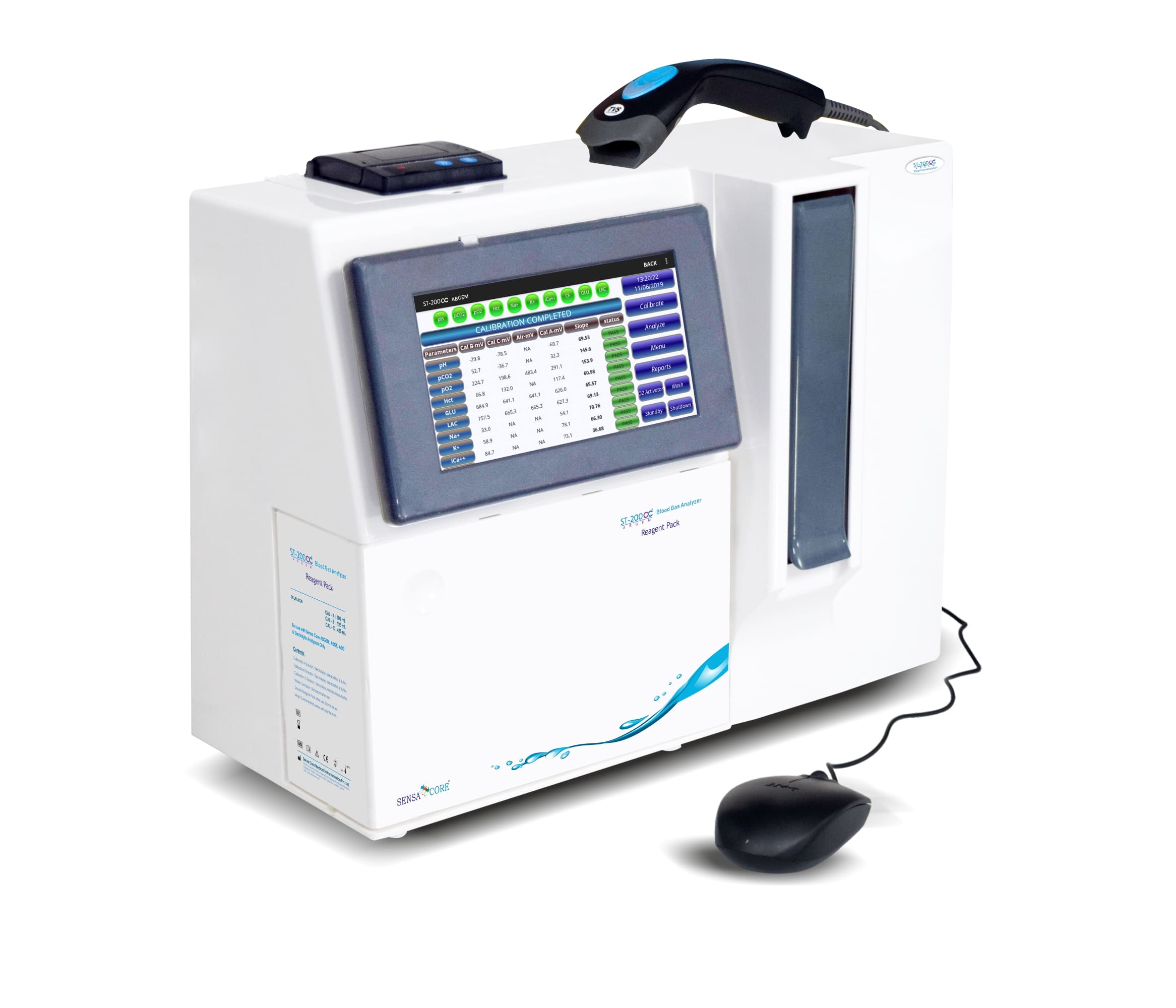 ST-200CC ABGEM | Blood Gas Analyzer | Sensa Core